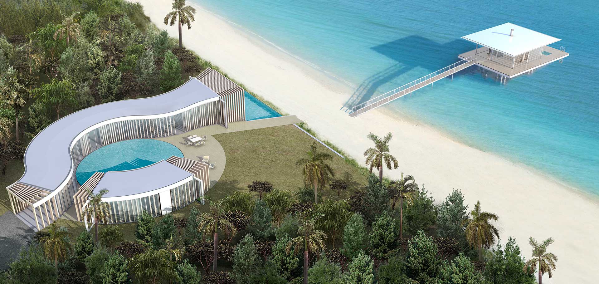 Dellis Cay Southbeach House A _ B - Shigeru Ban