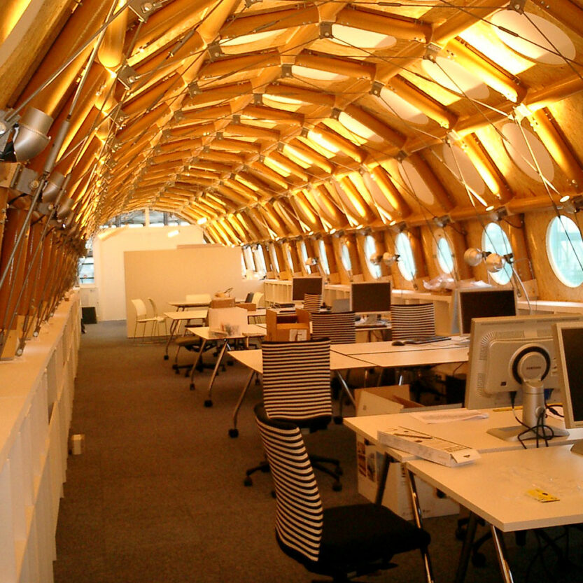 Paper Temporary Studio - Shigeru Ban