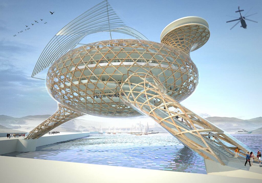 Expo 2012 Yoesu Thematic Pavilion - Shigeru Ban