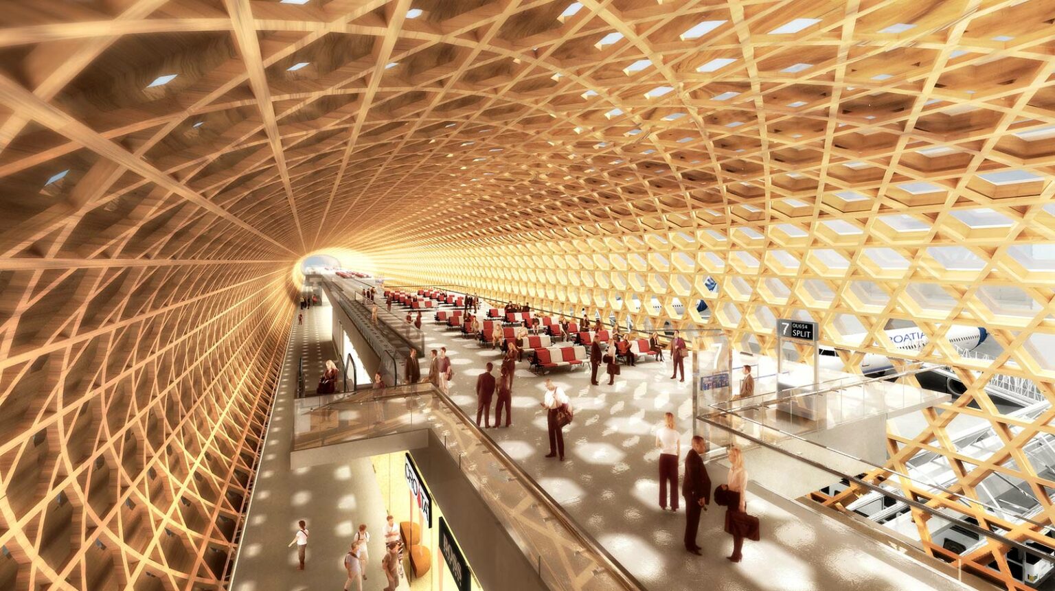 Zagreb Airport New Passenger Terminal - Shigeru Ban