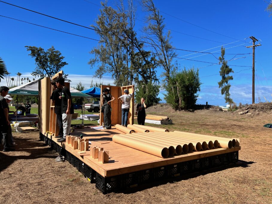 Maui Paper Log House - Shigeru Ban
